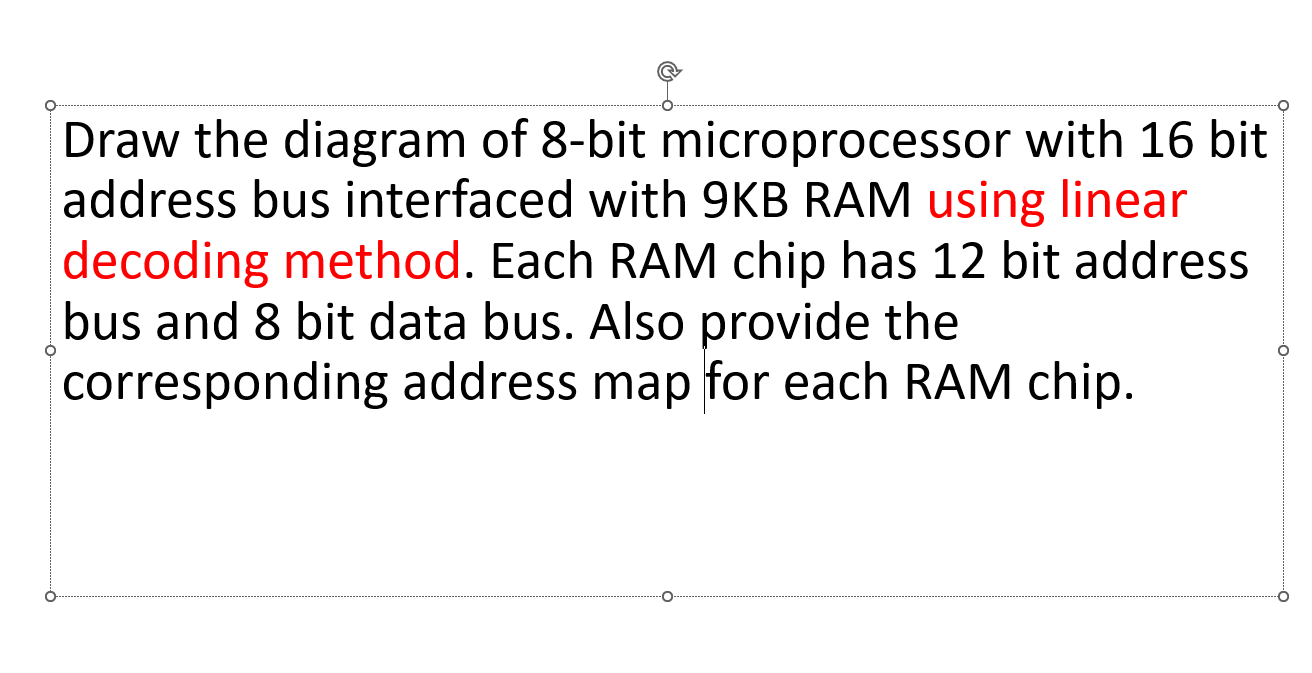 Solved Draw the diagram of 8-bit microprocessor with 16 bit | Chegg.com