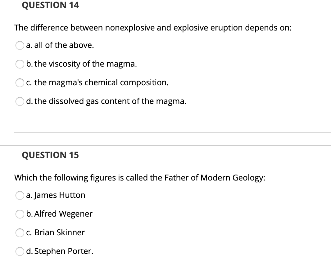 Solved QUESTION 14 The difference between nonexplosive and | Chegg.com