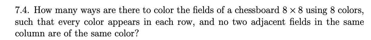 Solved Hi, This is a derangement problem. The first row is | Chegg.com