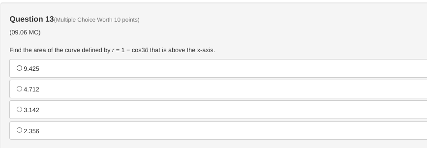 Solved Question 9(Multiple Choice Worth 10 points) (10.10 | Chegg.com