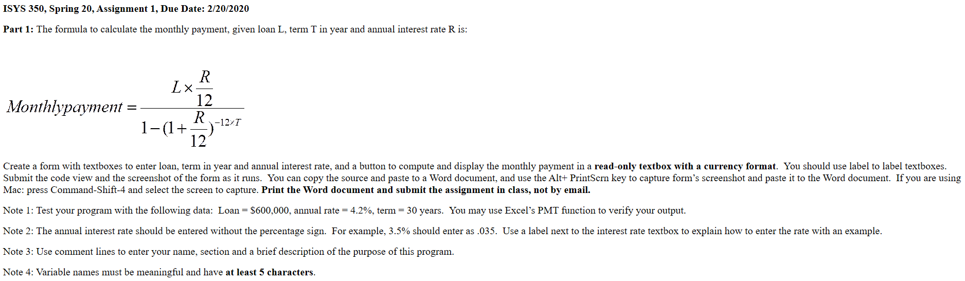 Solved ISYS 350, Spring 20, Assignment 1, Due Date: | Chegg.com
