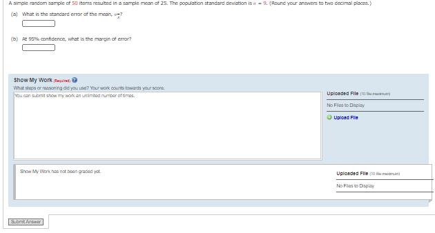 Solved A simple random sample of 50 items resulted in a | Chegg.com