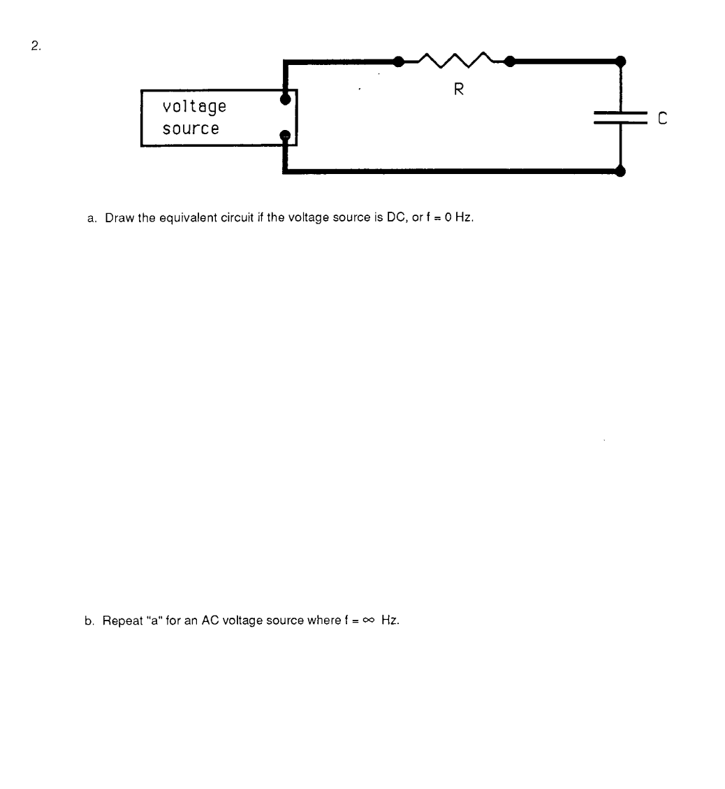 Solved a. ﻿Draw the equivalent circuit if the voltage source | Chegg.com