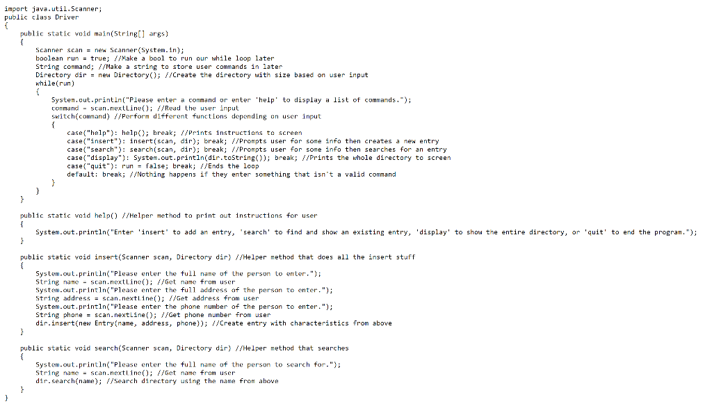 Solved Write a Java program that creates and manipulates a | Chegg.com