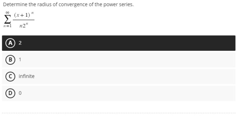 Solved determine tha radius of convergence of the | Chegg.com