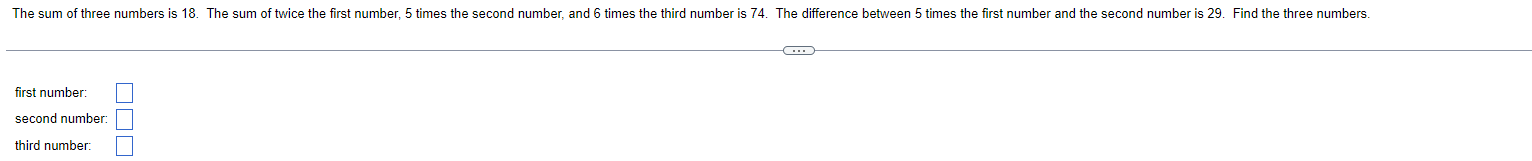 Solved first number: second number: third number: | Chegg.com