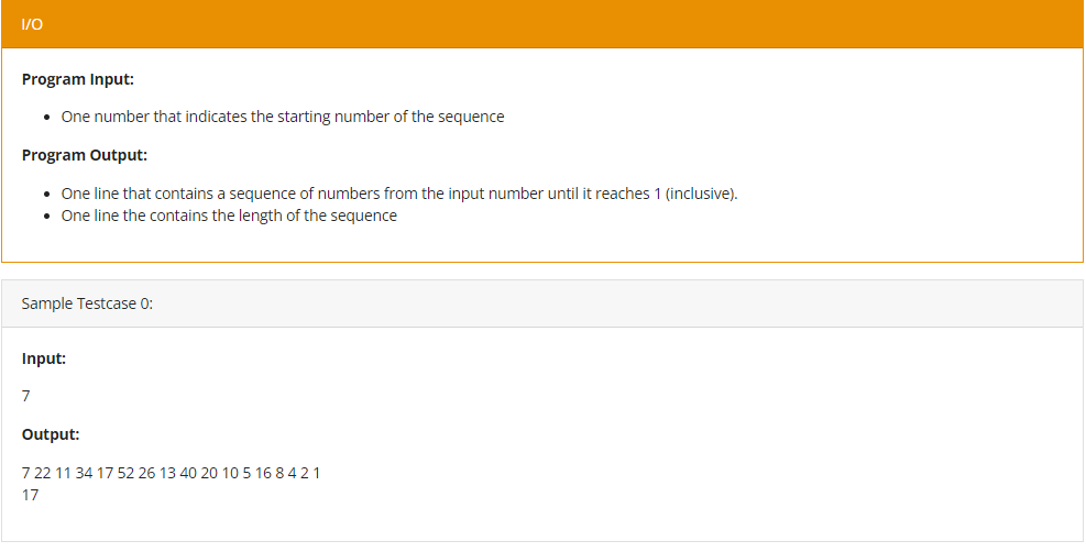 Solved Collapse context HW2-B - The Collatz Conjecture The | Chegg.com
