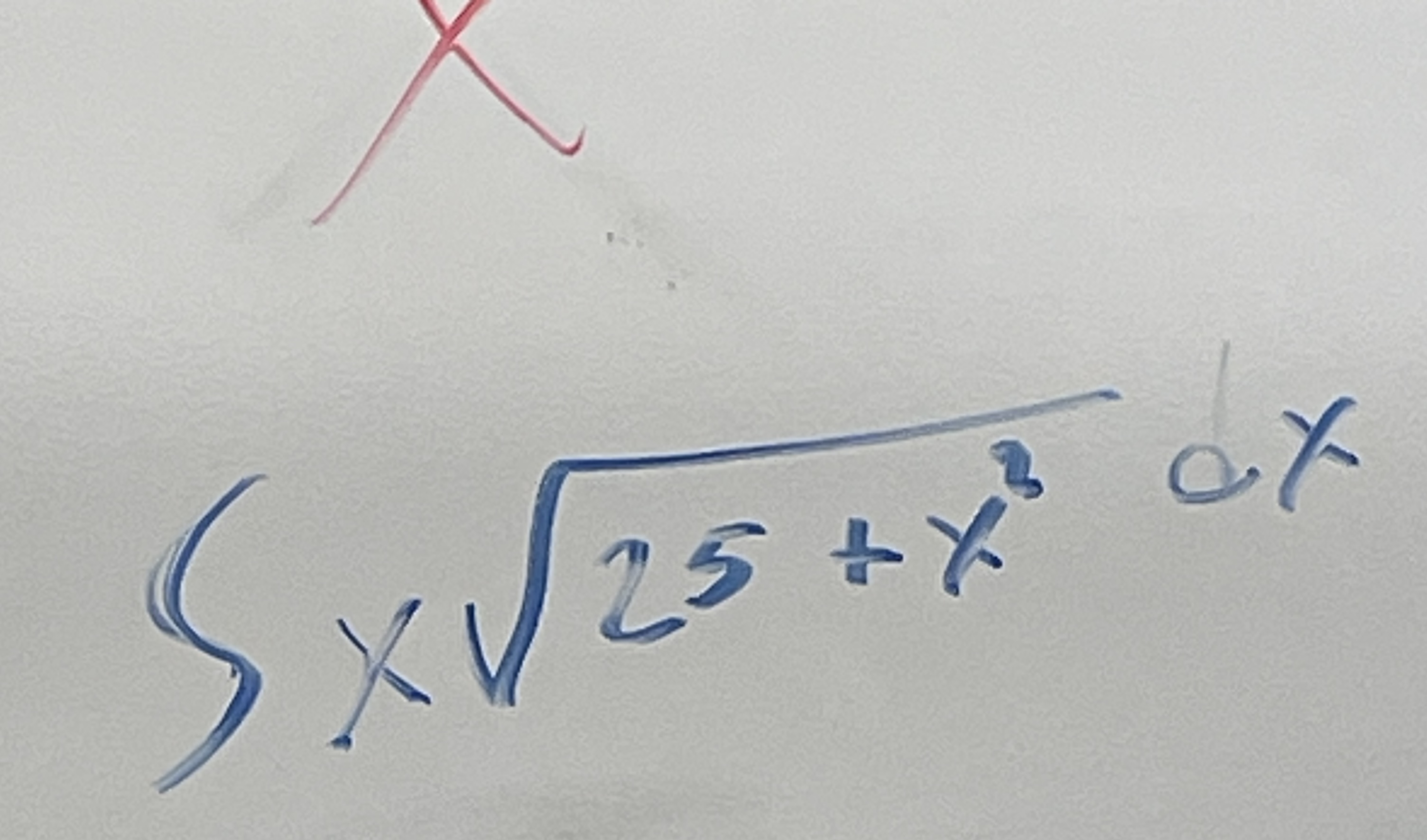 Solved ∫x25+x3dx | Chegg.com