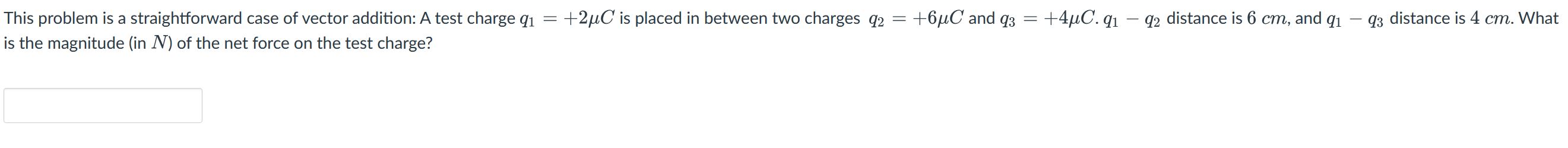 Solved This problem is a straightforward case of vector | Chegg.com