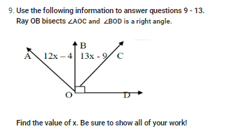 Solved 9. Use the following information to answer questions | Chegg.com