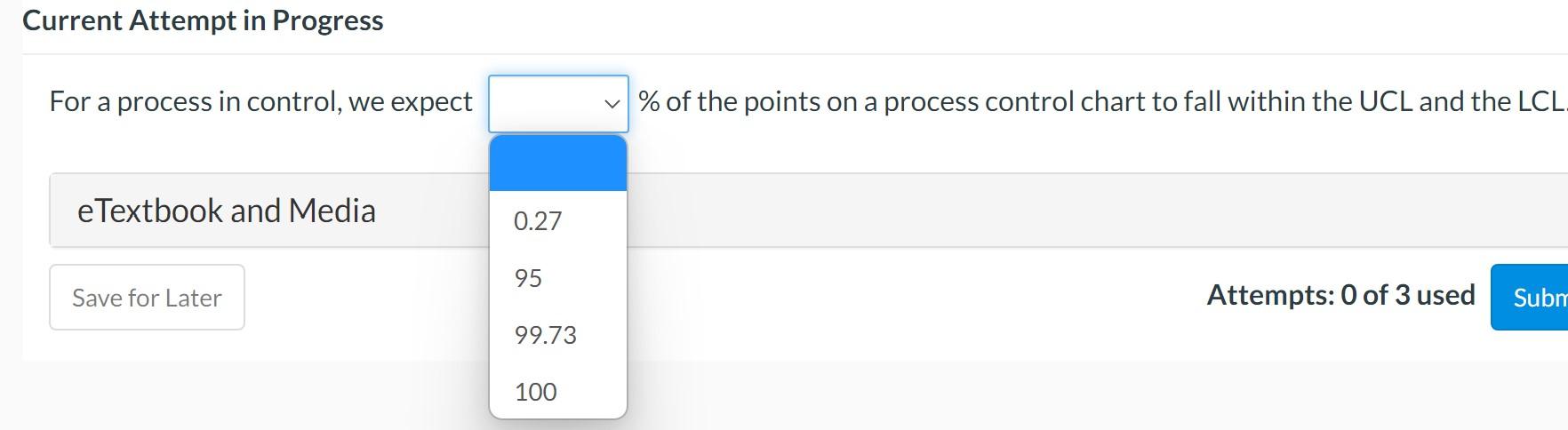 Solved Current Attempt in Progress For a process in control, | Chegg.com