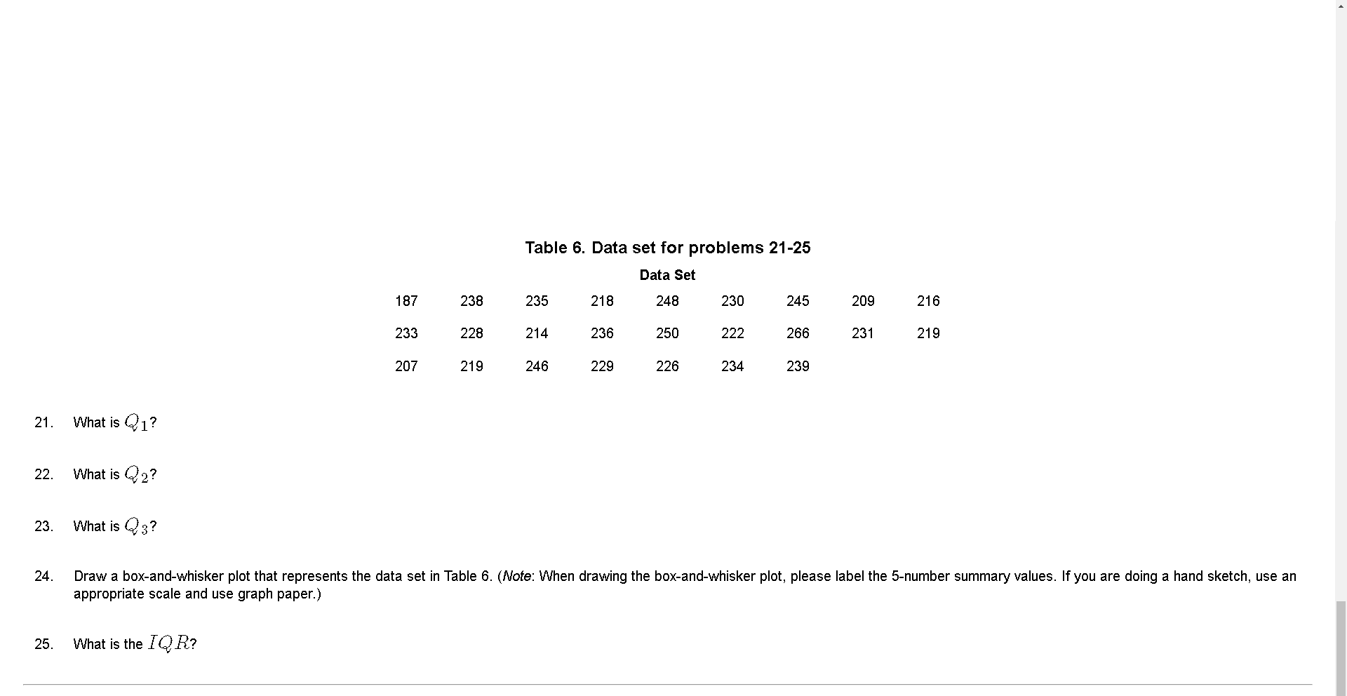 Solved Use the data in Table 6 to answer the questions. | Chegg.com