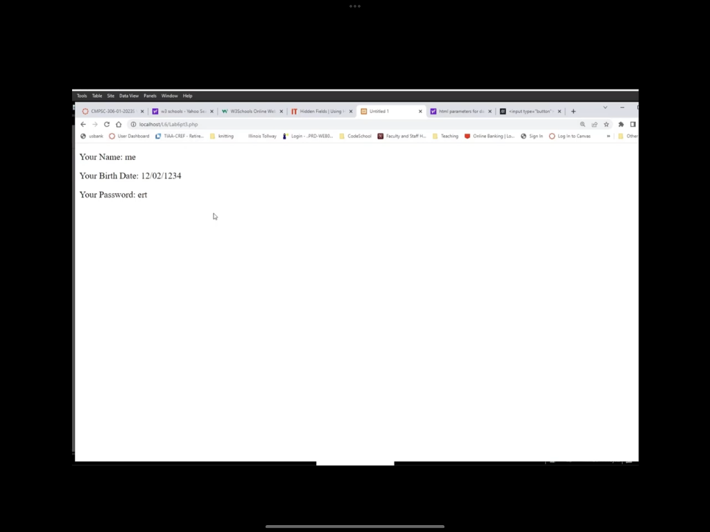 Solved 1 Create A Php Webpage That Has A Form That Collects