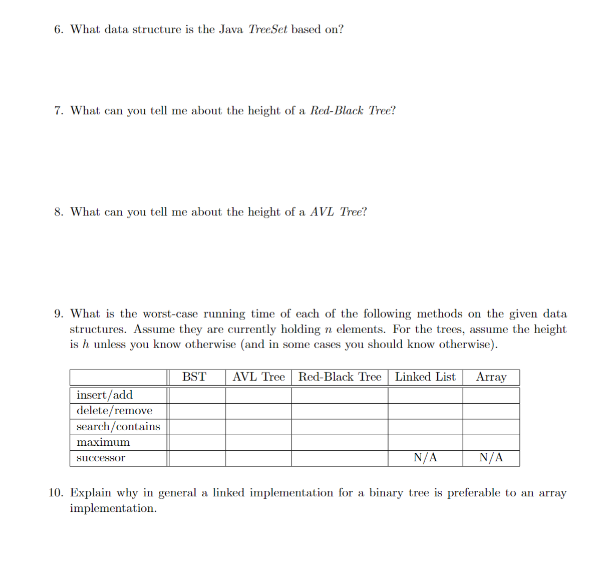 Solved 1. What is the maximum number of nodes a binary tree | Chegg.com