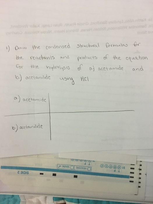 Solved Draw the condensed structural formulas for the | Chegg.com