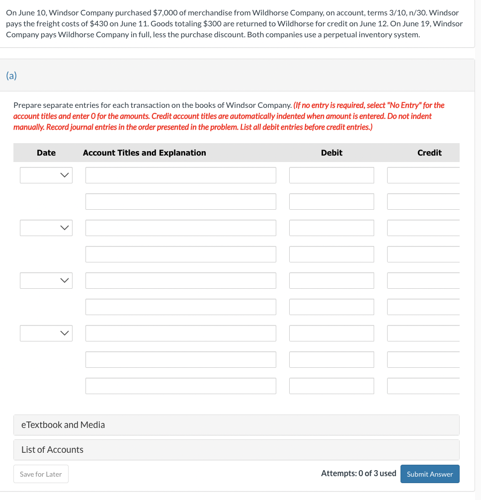 Solved On June 10 , Windsor Company purchased $7,000 of | Chegg.com
