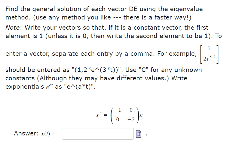 Solved If the 2 x 2 matrix A has complex conjugate | Chegg.com