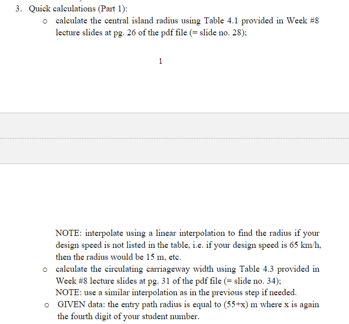 3. Quick calculations (Part 1): - calculate the | Chegg.com