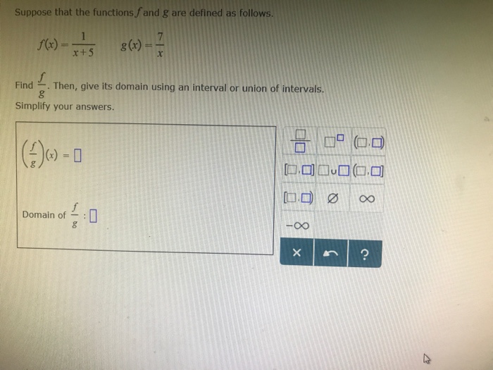 Solved Suppose that the functions f and g are defined as | Chegg.com Solved Suppose that the functions f and g are defined as | Chegg.com