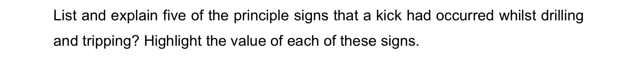 Solved List and explain five of the principle signs that a | Chegg.com