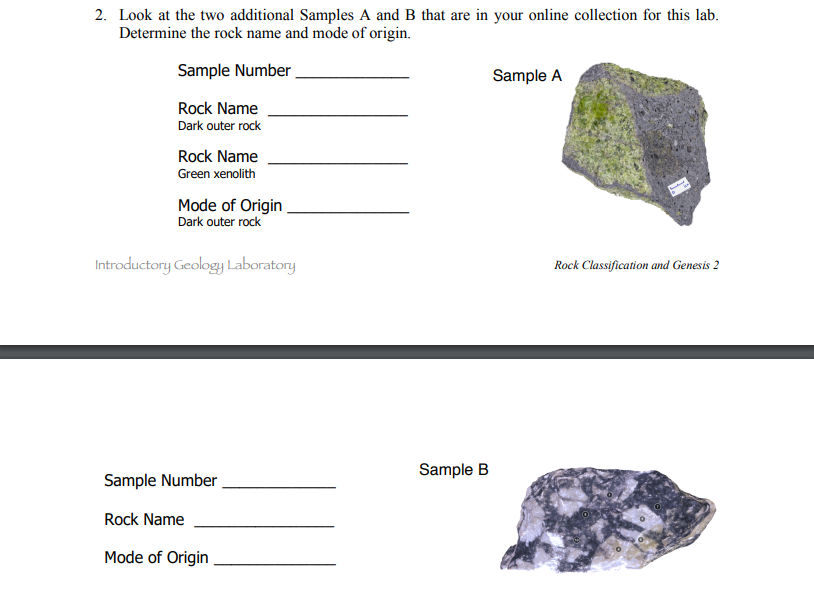 Solved 2. Look at the two additional Samples A and B that | Chegg.com