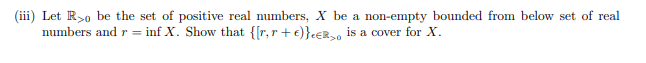 Solved (iii) Let Ryo be the set of positive real numbers, X | Chegg.com