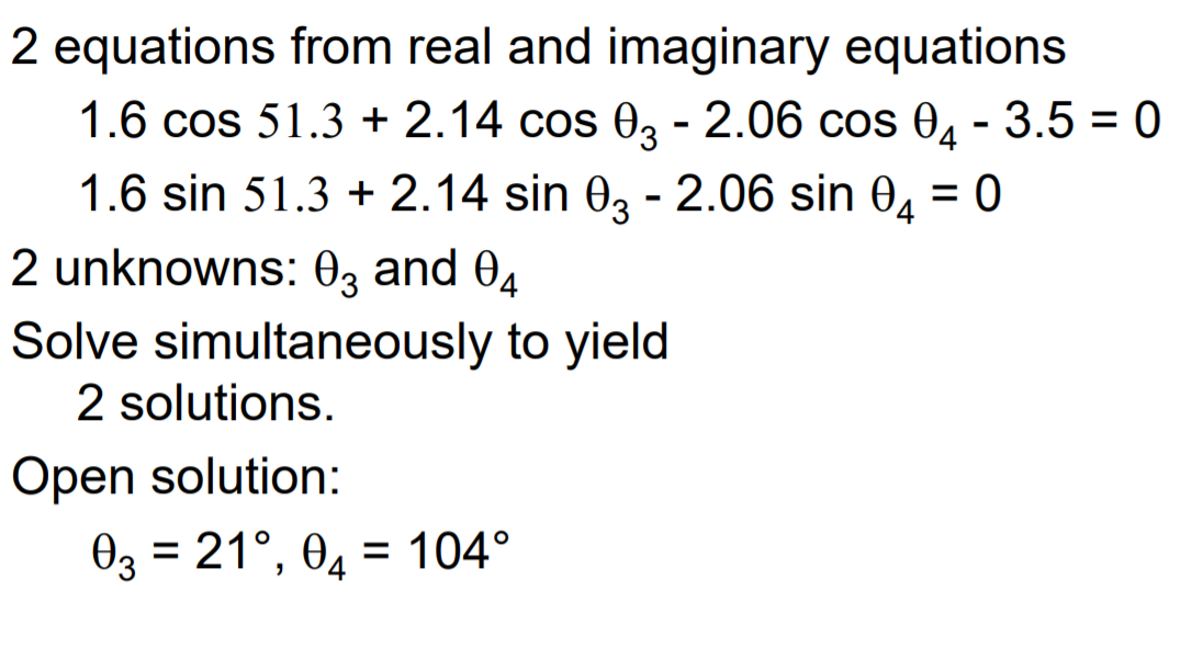 Solved 2 equations from real and imaginary equations 1.6 cos | Chegg.com