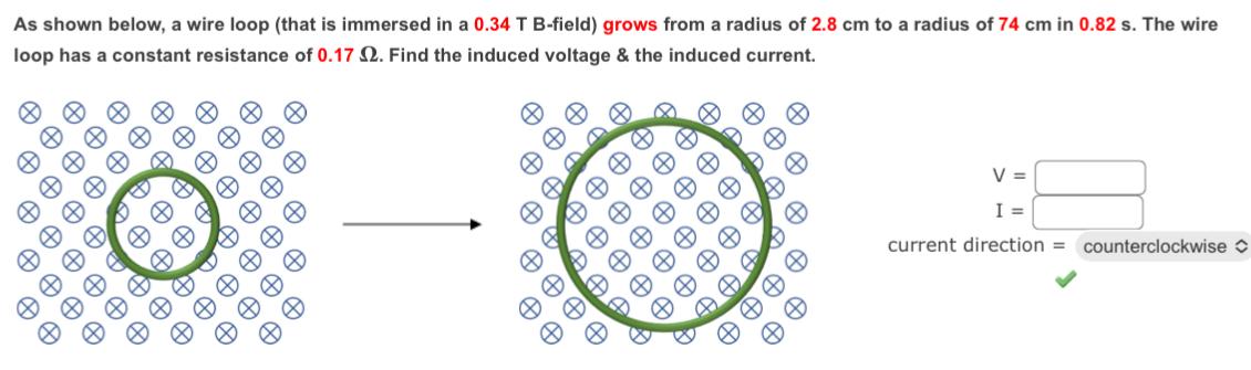 Solved As shown below, a wire loop (that is immersed in a | Chegg.com