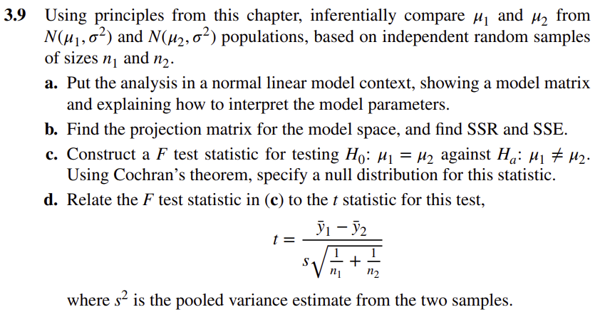 9 Using principles from this chapter, inferentially | Chegg.com
