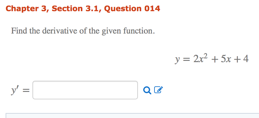 Solved Chapter 3, Section 3.1, Question 014 Find the | Chegg.com