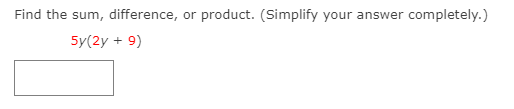 Solved Find the sum, difference, or product. (Simplify your | Chegg.com