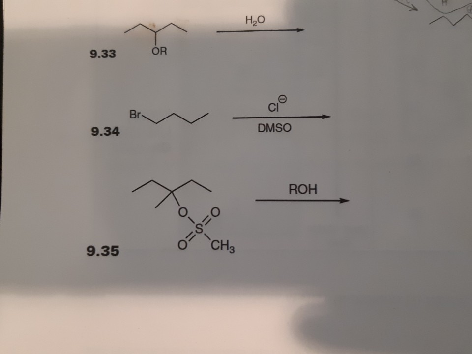 Solved For each reaction below, look at all of the reagents | Chegg.com