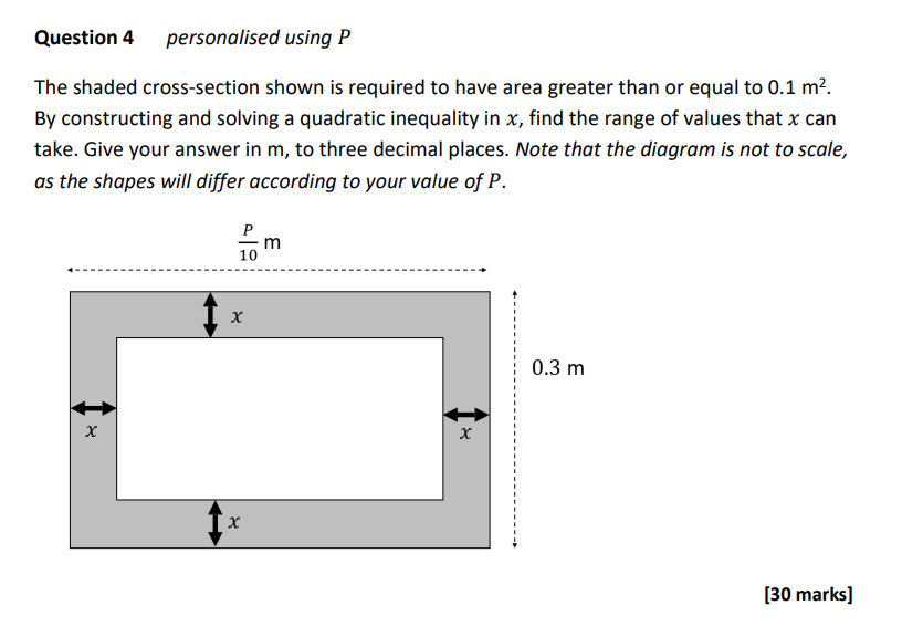 Solved The shaded cross-section shown is required to have | Chegg.com
