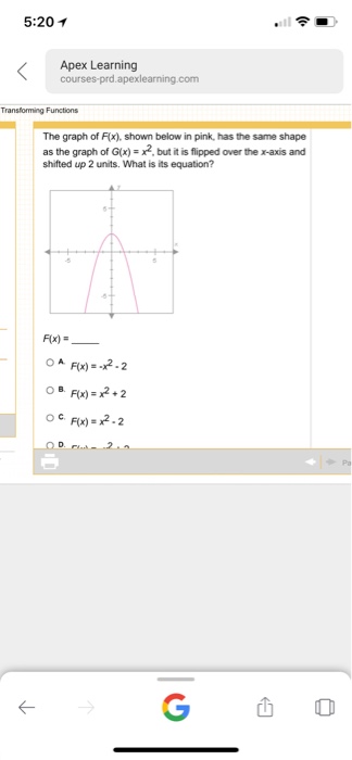 Solved 5:20 Apex Learning courses-prd.apexlearning.com The | Chegg.com