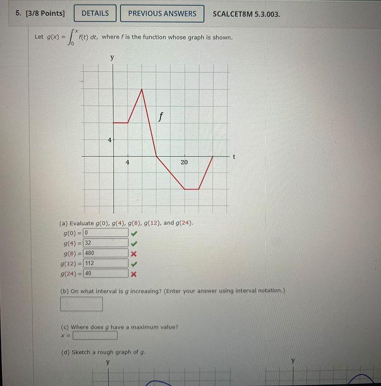 Solved 5. [3/8 Points] Let g(x) = DETAILS PREVIOUS ANSWERS | Chegg.com