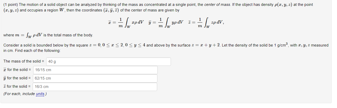 Solved The motion of a solid object can be analyzed by | Chegg.com