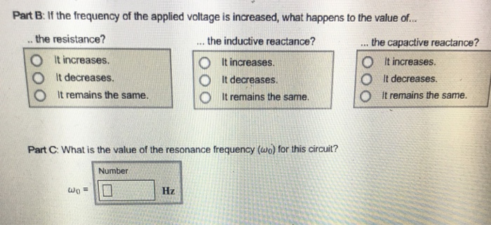 Solved A voltage is applied to the "RLC" circuit shown. The | Chegg.com