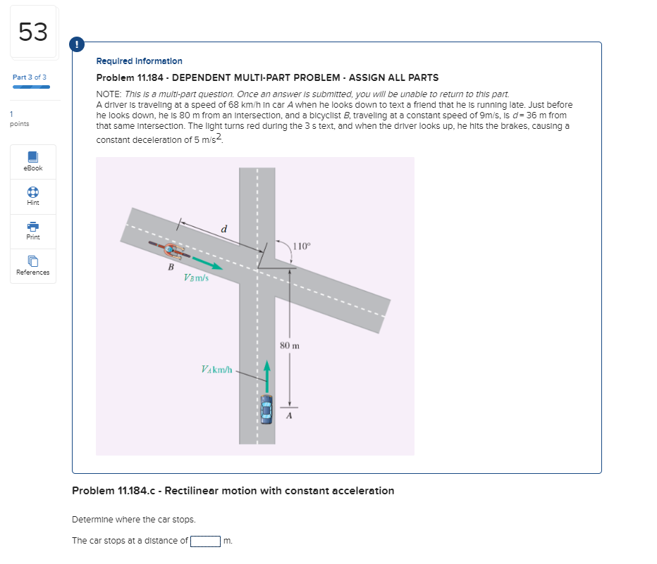Solved Part 3 of 3 Required Information Problem 11.184 - | Chegg.com