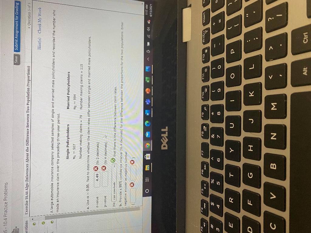 Solved 05 104 Practice Problems Save Submit Assignment 