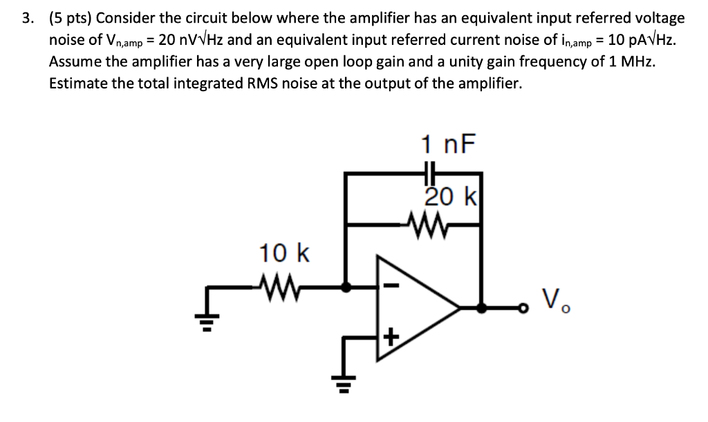 Solved ( 5 pts) Consider the circuit below where the | Chegg.com