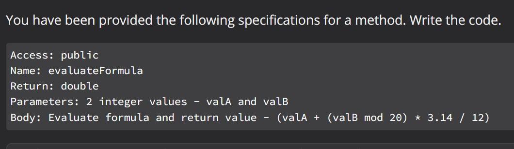 Solved You have been provided the following specifications | Chegg.com