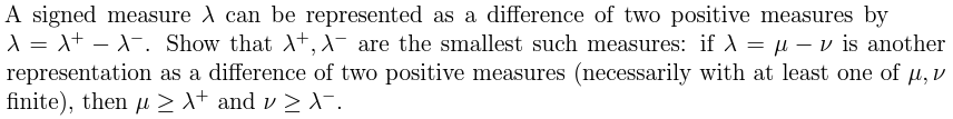 Solved 7 A signed measure I can be represented as a | Chegg.com