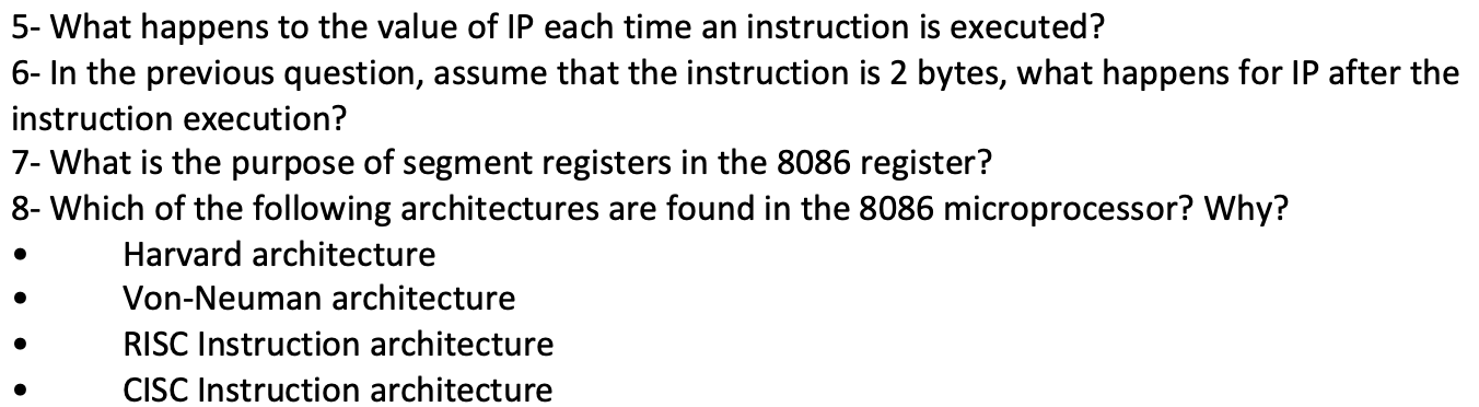 Solved 5- What happens to the value of IP each time an | Chegg.com