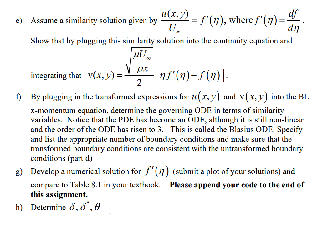 Solved Given: Below is the continuity or mass conservation | Chegg.com