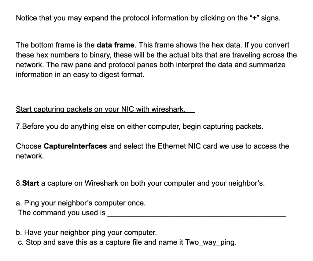 Solved Protocol analyzers are also known as packet sniffers | Chegg.com