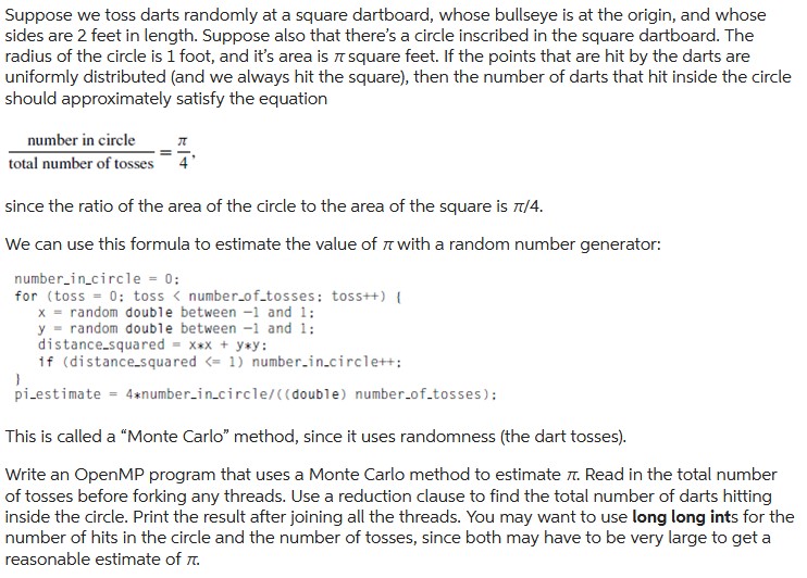 Solved Suppose we toss darts randomly at a square dartboard, | Chegg.com