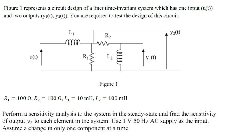 Solved Figure 1 represents a circuit design of a liner | Chegg.com