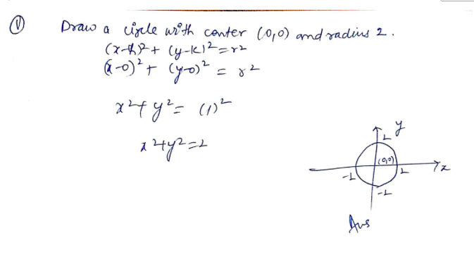 Solved 4. Use the Pythagorean theorem: x2 + y2 = r2 and | Chegg.com