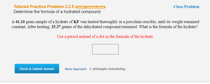 Solved Close Problem Tutored Practice Problem 3.2.5 COUNTS | Chegg.com