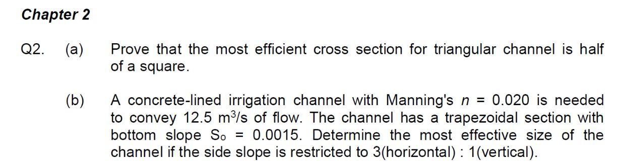 Solved Chapter 2 Q2. (a) Prove that the most efficient cross | Chegg.com